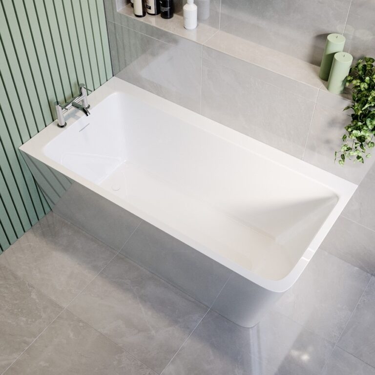 Freestanding Single Ended Left Hand Corner Bath 1500 x 740mm – Kona ...
